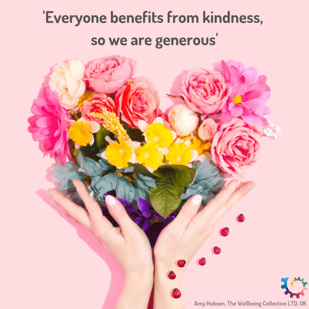 'Everyone benefits from kindness, so we are generous' - Wellbeing ...