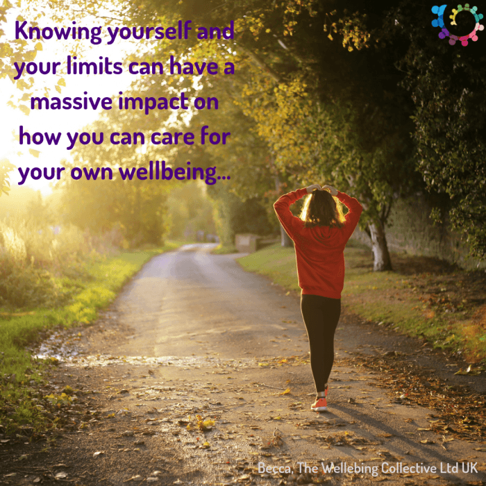 Knowing your limits... - Wellbeing Collective